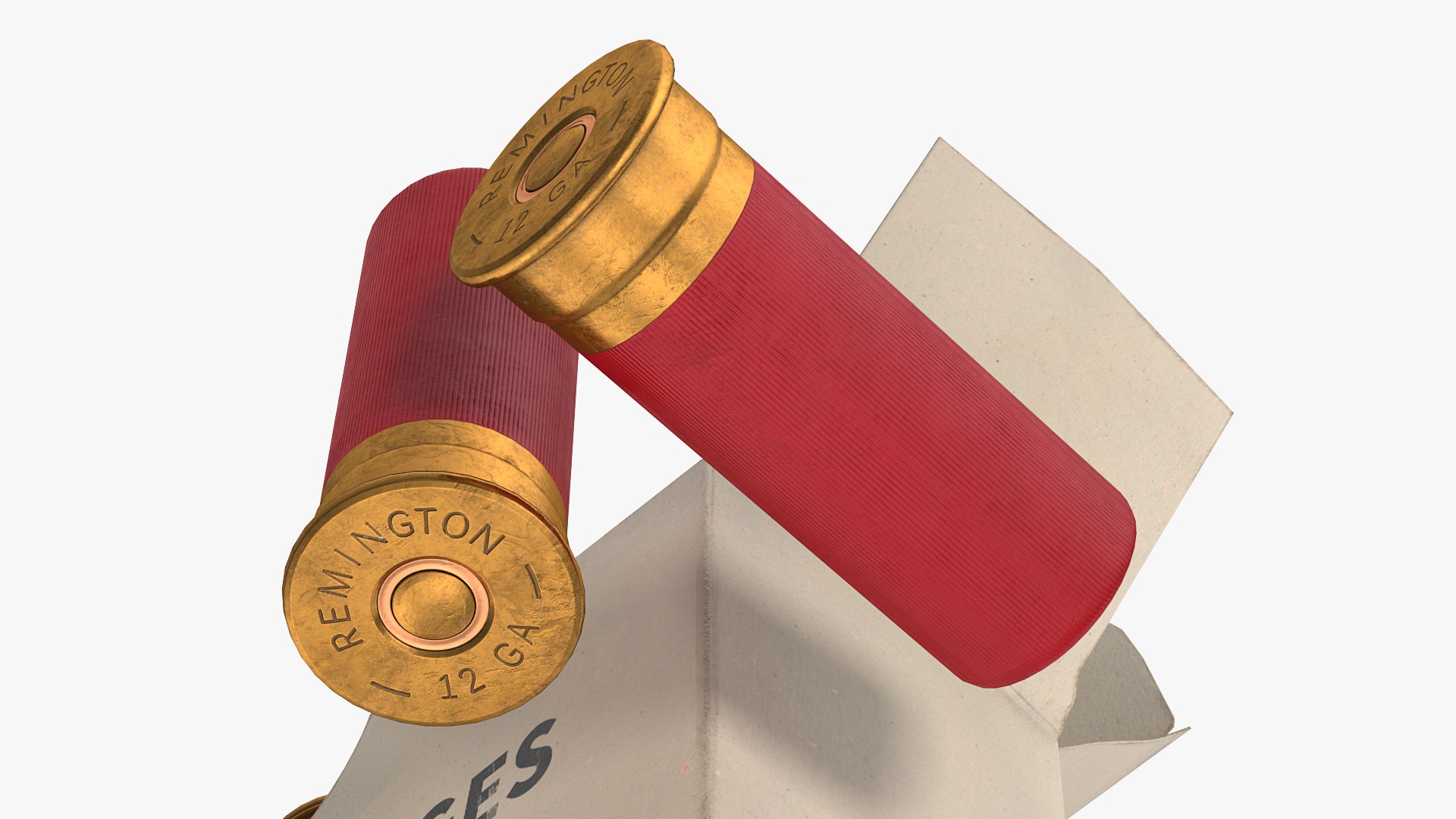 3D Box 12 Gauge Shotgun Shells Model - TurboSquid 1603937