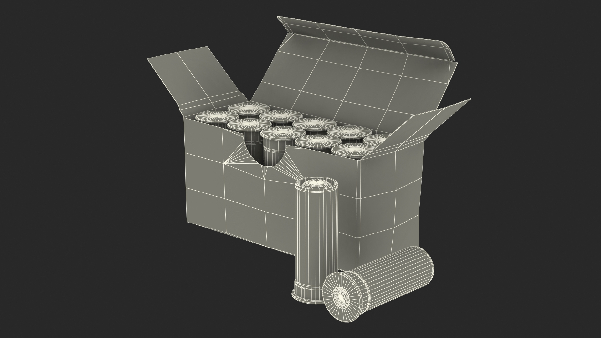 3D Box 12 Gauge Shotgun Shells Model - TurboSquid 1603937