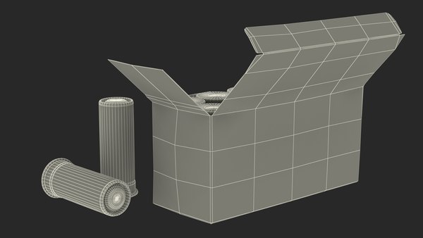 3D box 12 gauge shotgun shells model - TurboSquid 1603937