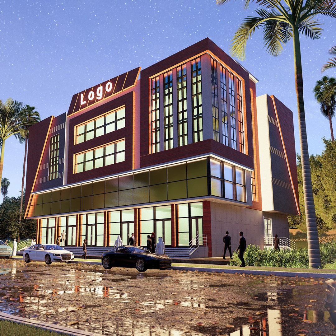 Hotel building 3D - TurboSquid 1681188