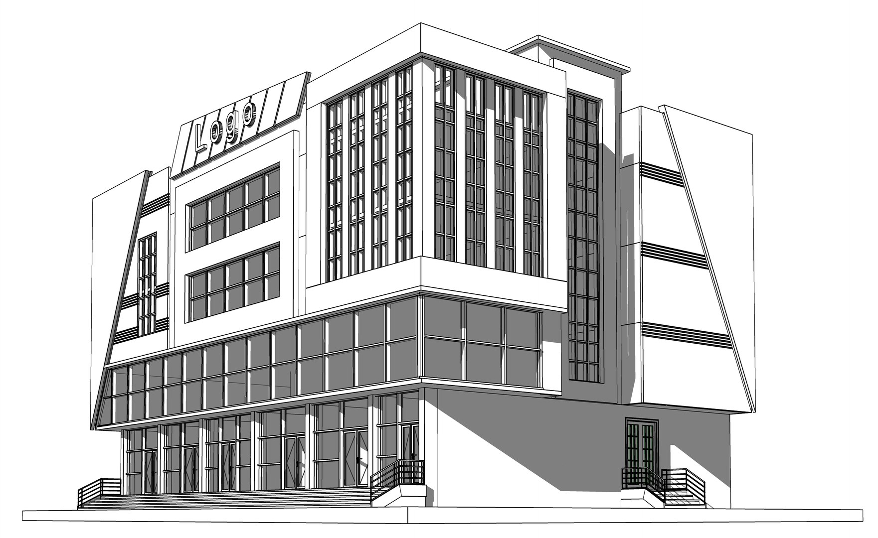 Hotel building 3D - TurboSquid 1681188