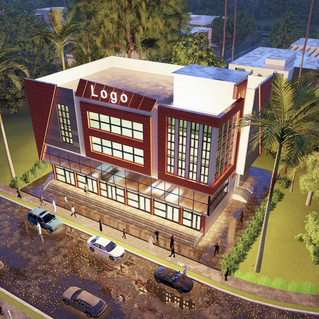 Hotel building 3D - TurboSquid 1681188