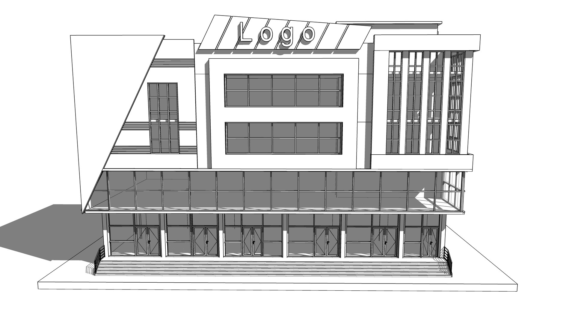 Hotel building 3D - TurboSquid 1681188