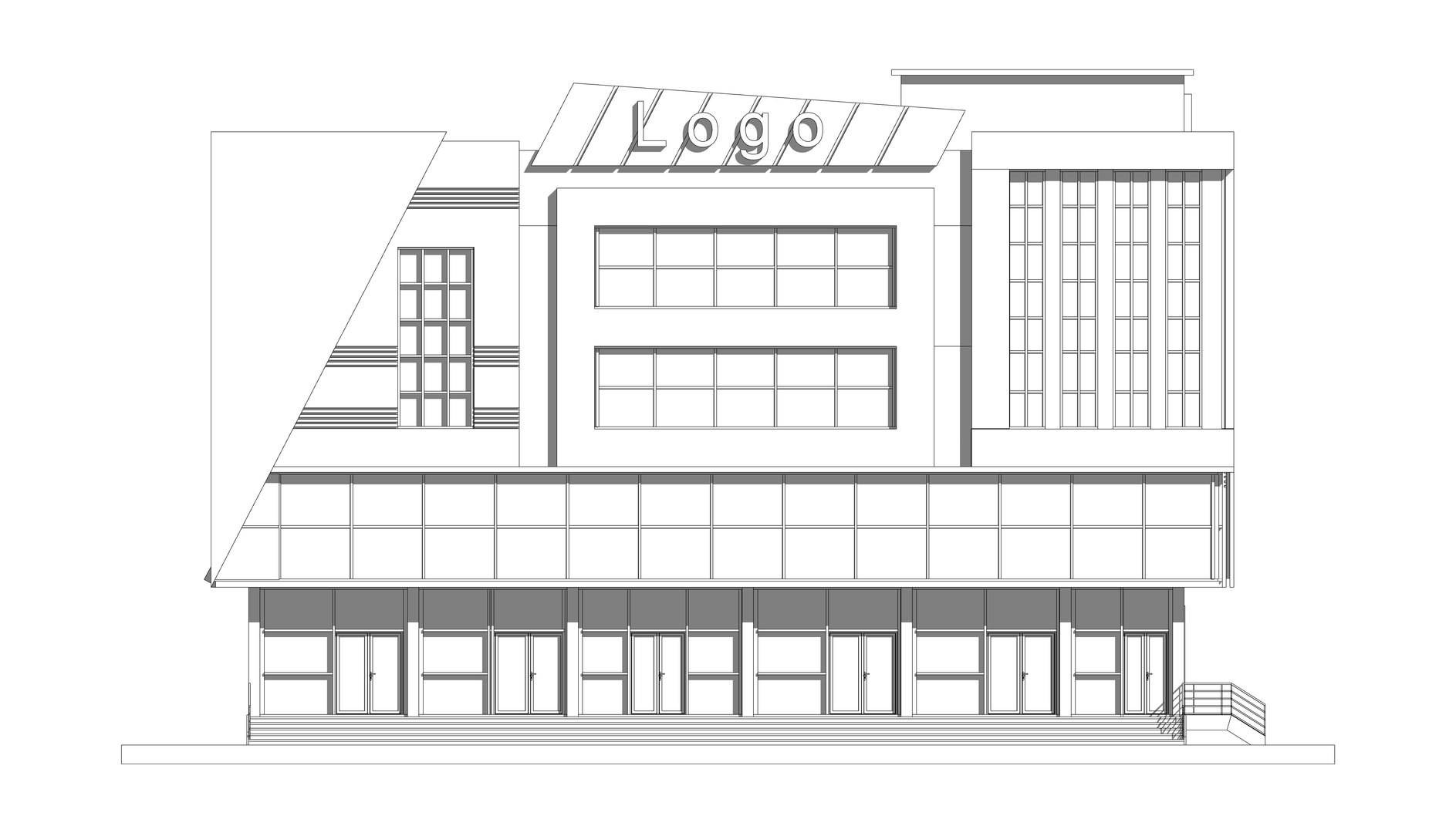 Hotel building 3D - TurboSquid 1681188