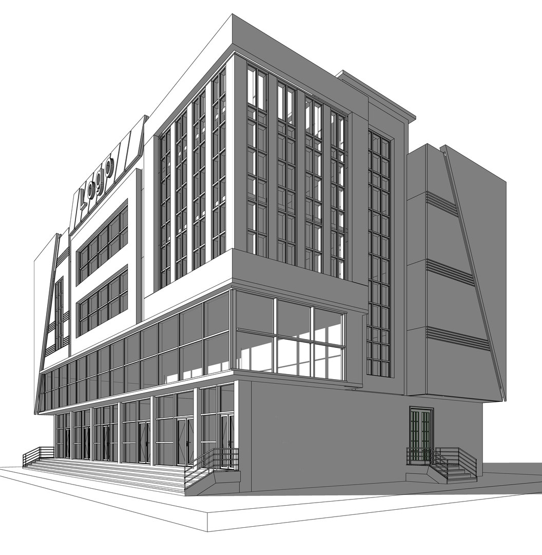 Hotel building 3D - TurboSquid 1681188