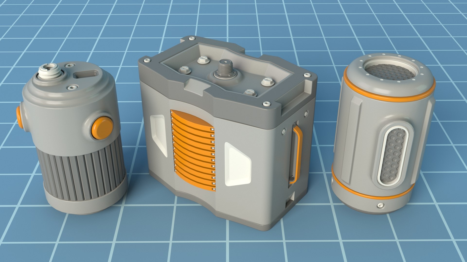 Industrial Kitbash - 12 - 100 Pieces 3D Model - TurboSquid 2174408