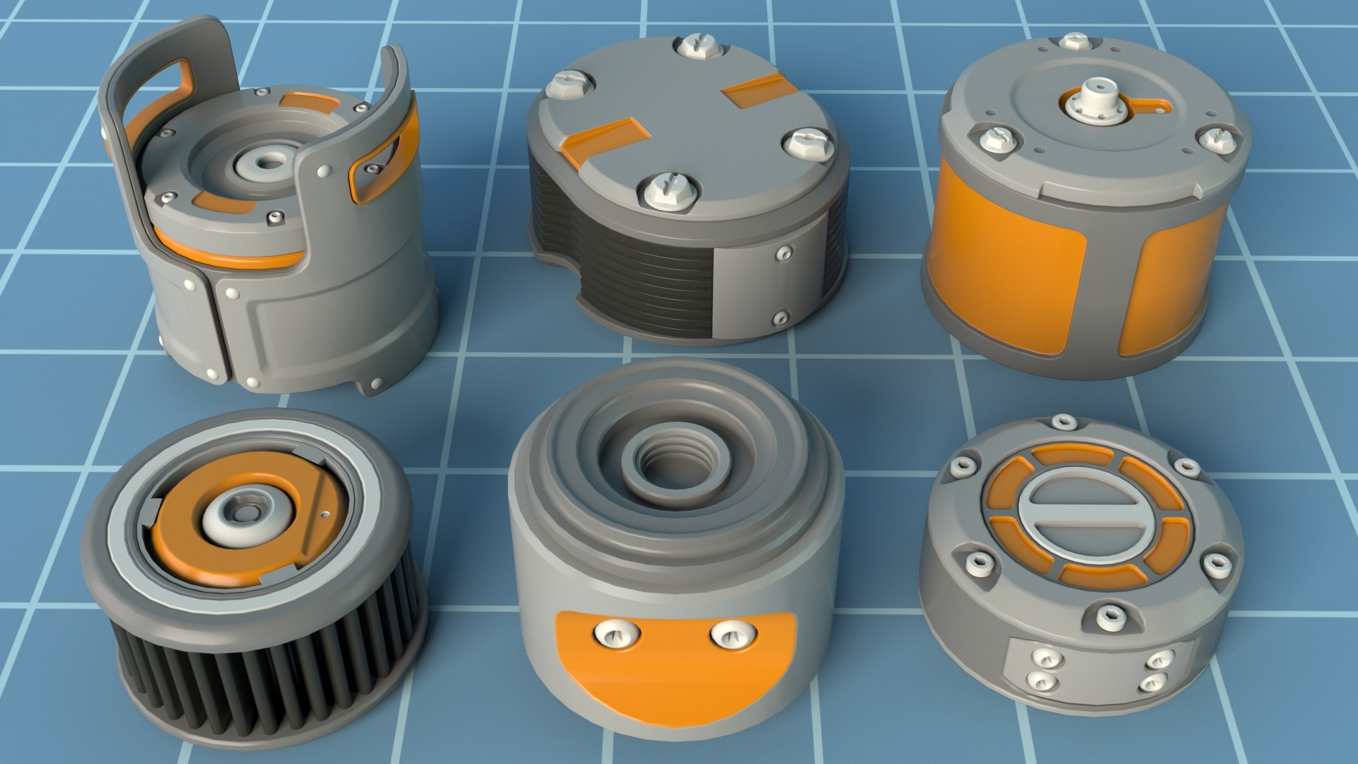 Industrial Kitbash - 12 - 100 Pieces 3D Model - TurboSquid 2174408