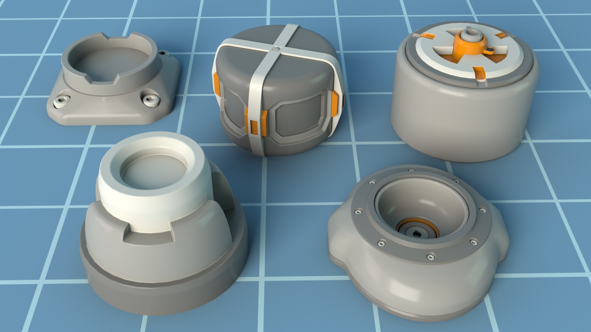 Industrial Kitbash - 12 - 100 Pieces 3D Model - TurboSquid 2174408