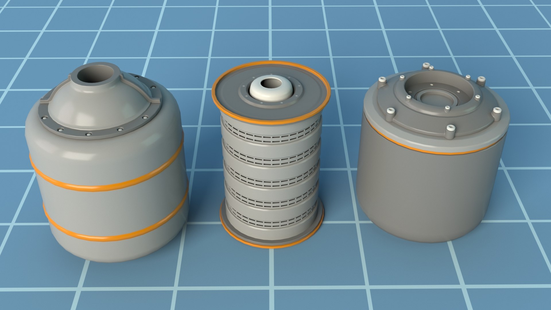 Industrial Kitbash - 12 - 100 Pieces 3D Model - TurboSquid 2174408