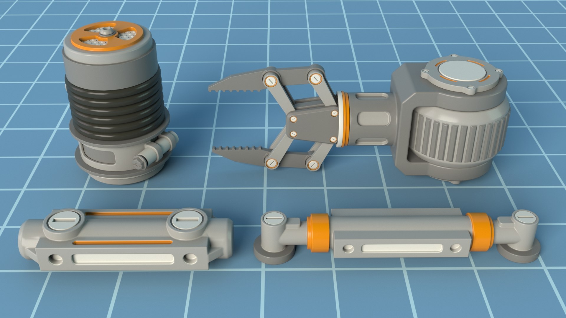 Industrial Kitbash - 12 - 100 Pieces 3D Model - TurboSquid 2174408