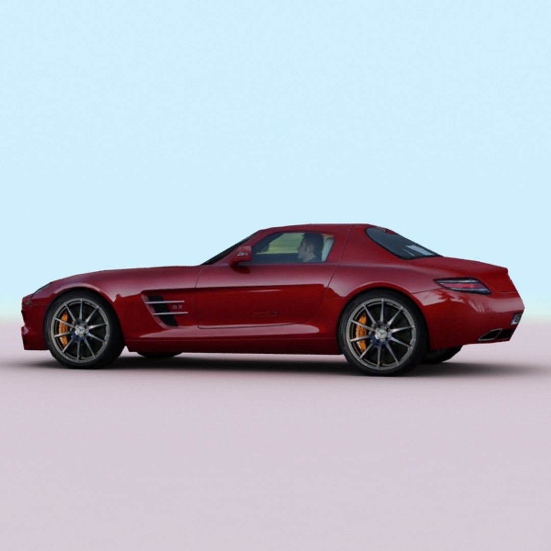 2010 mercedes sls 3d model