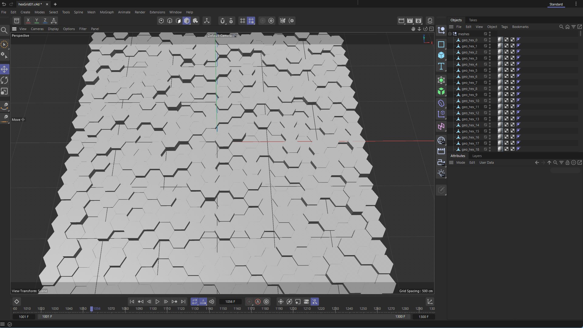 Hexagon Grid Seamless Loop Animation 1 3D Model - TurboSquid 2295389