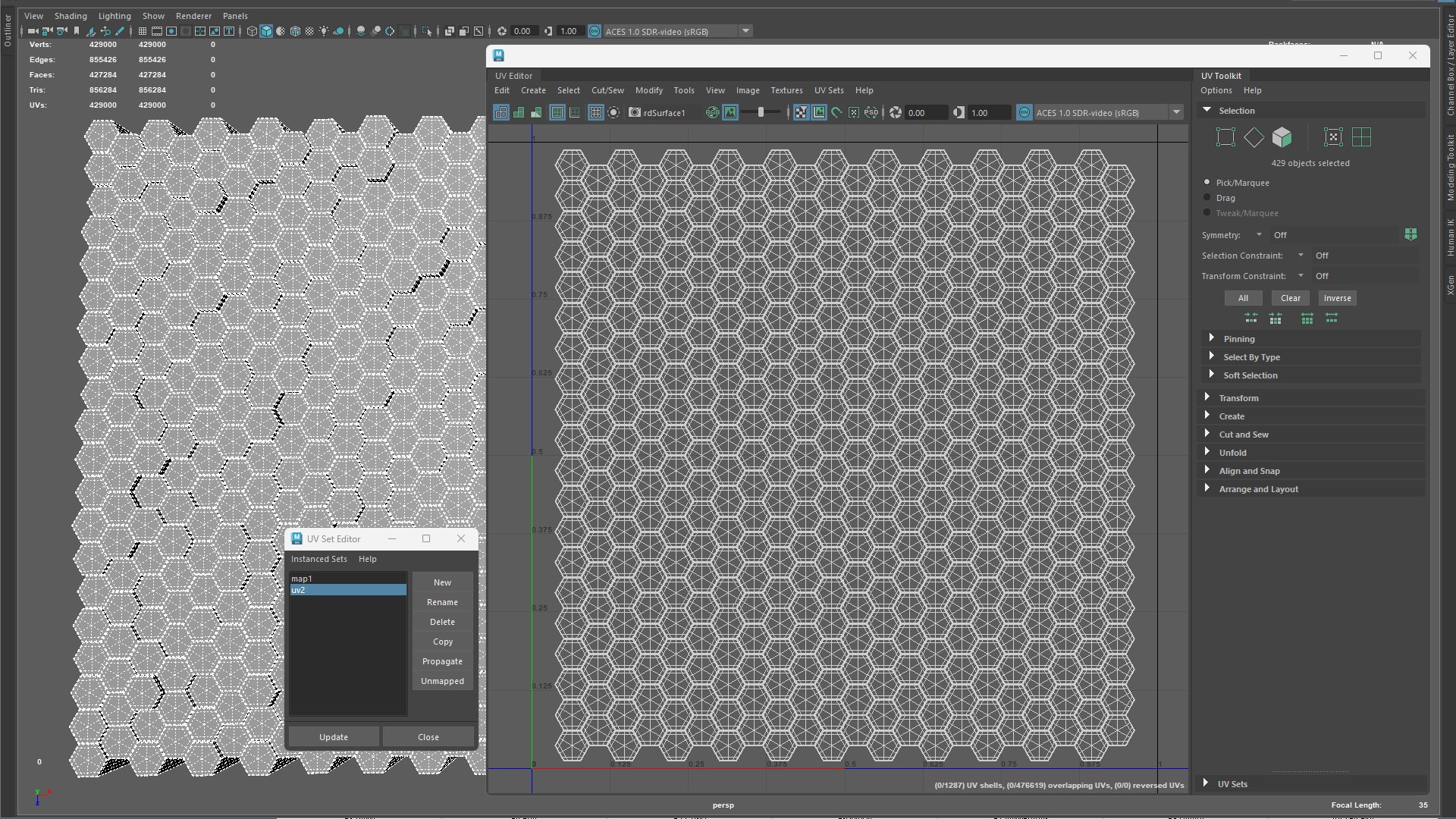 Hexagon Grid Seamless Loop Animation 1 3D Model - TurboSquid 2295389