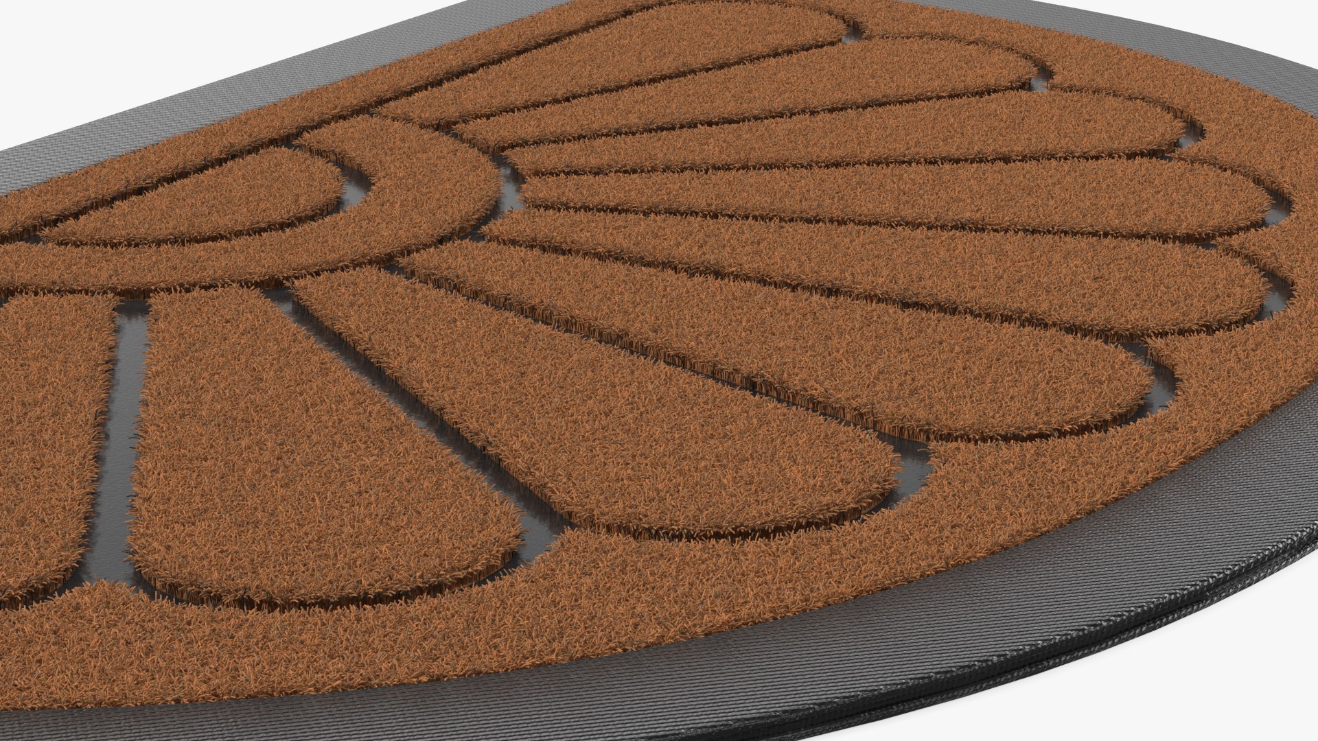 3D Brown Arched Door Mat Fur - TurboSquid 2135045