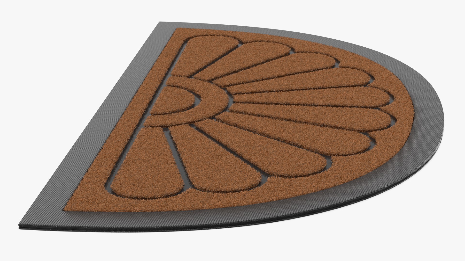 3D Brown Arched Door Mat Fur - TurboSquid 2135045
