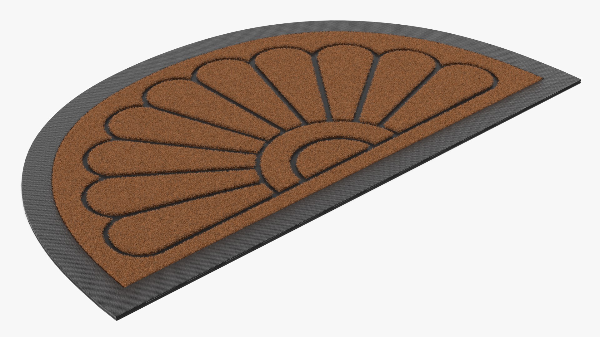 3D Brown Arched Door Mat Fur - TurboSquid 2135045