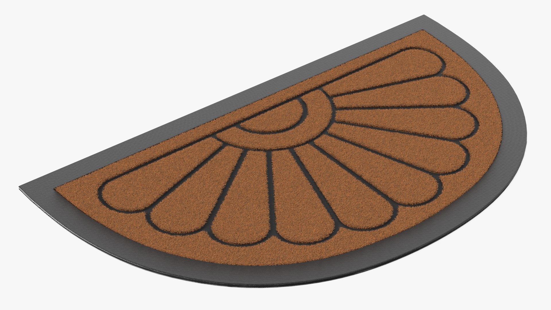 3D Brown Arched Door Mat Fur - TurboSquid 2135045