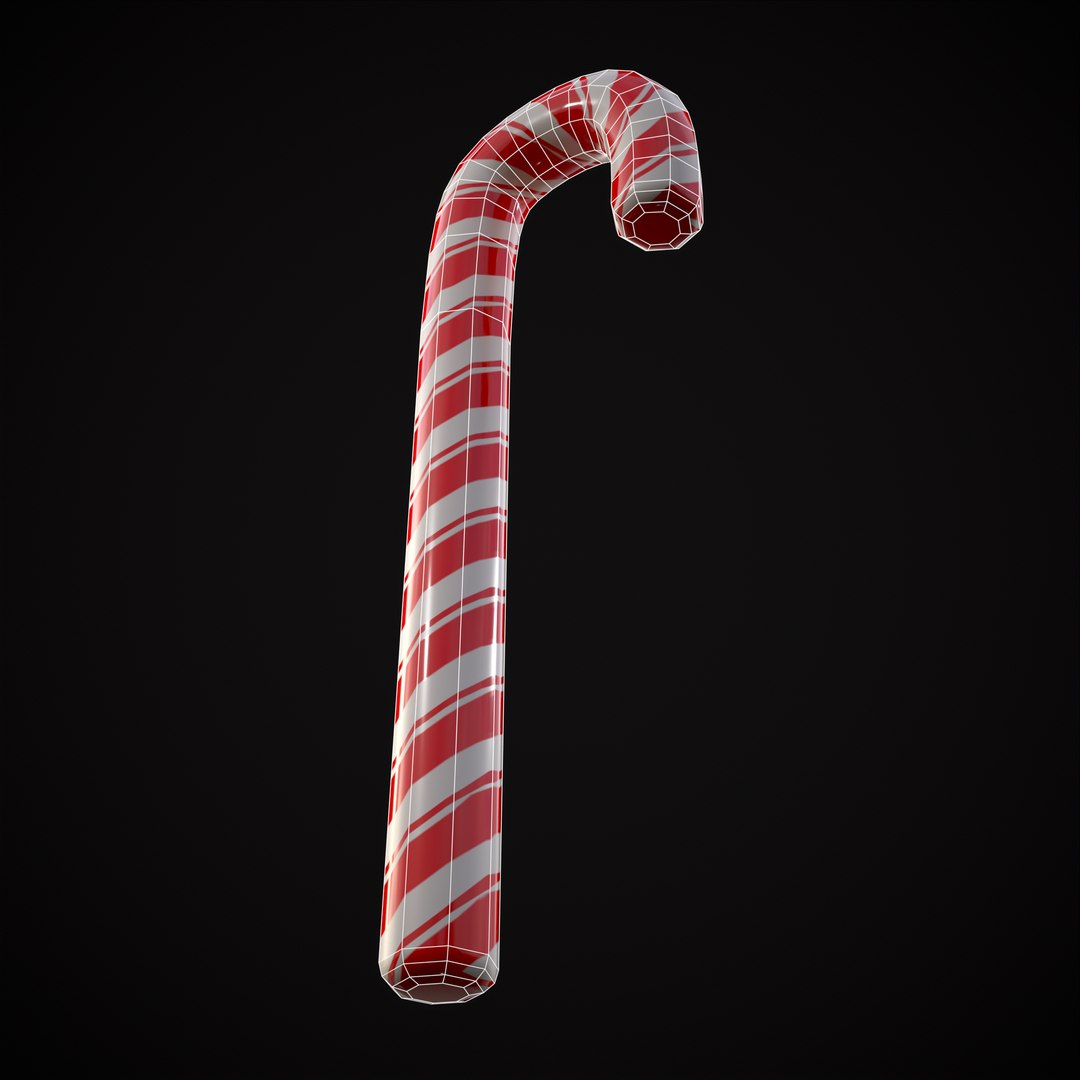 3D Candy Cane - TurboSquid 1984835