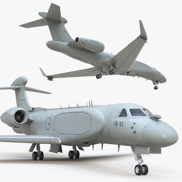 modelo 3d Gulfstream G550 CAEW - TurboSquid 2325227