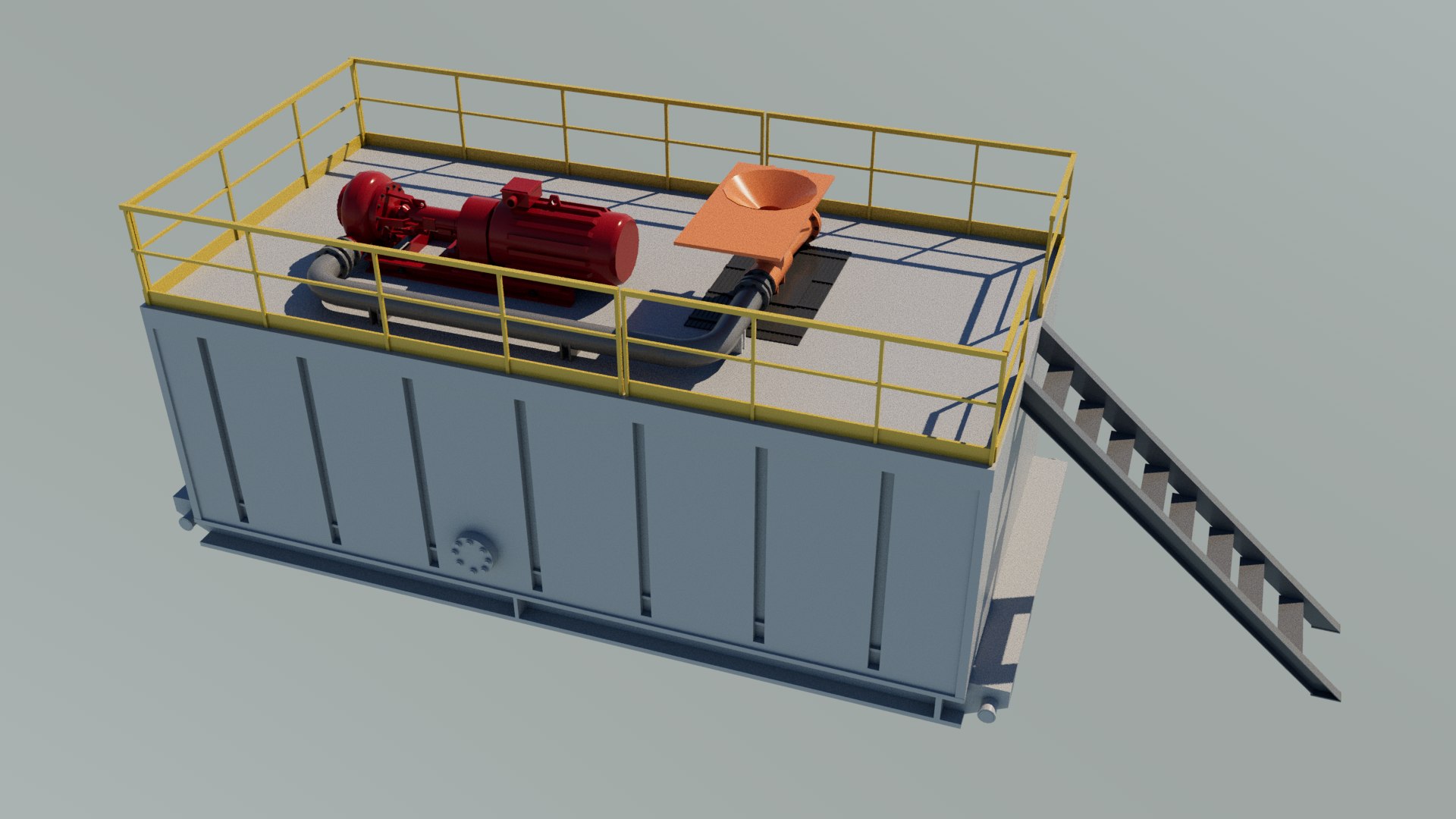 3D Model Jet Mud Mixer - TurboSquid 2140919