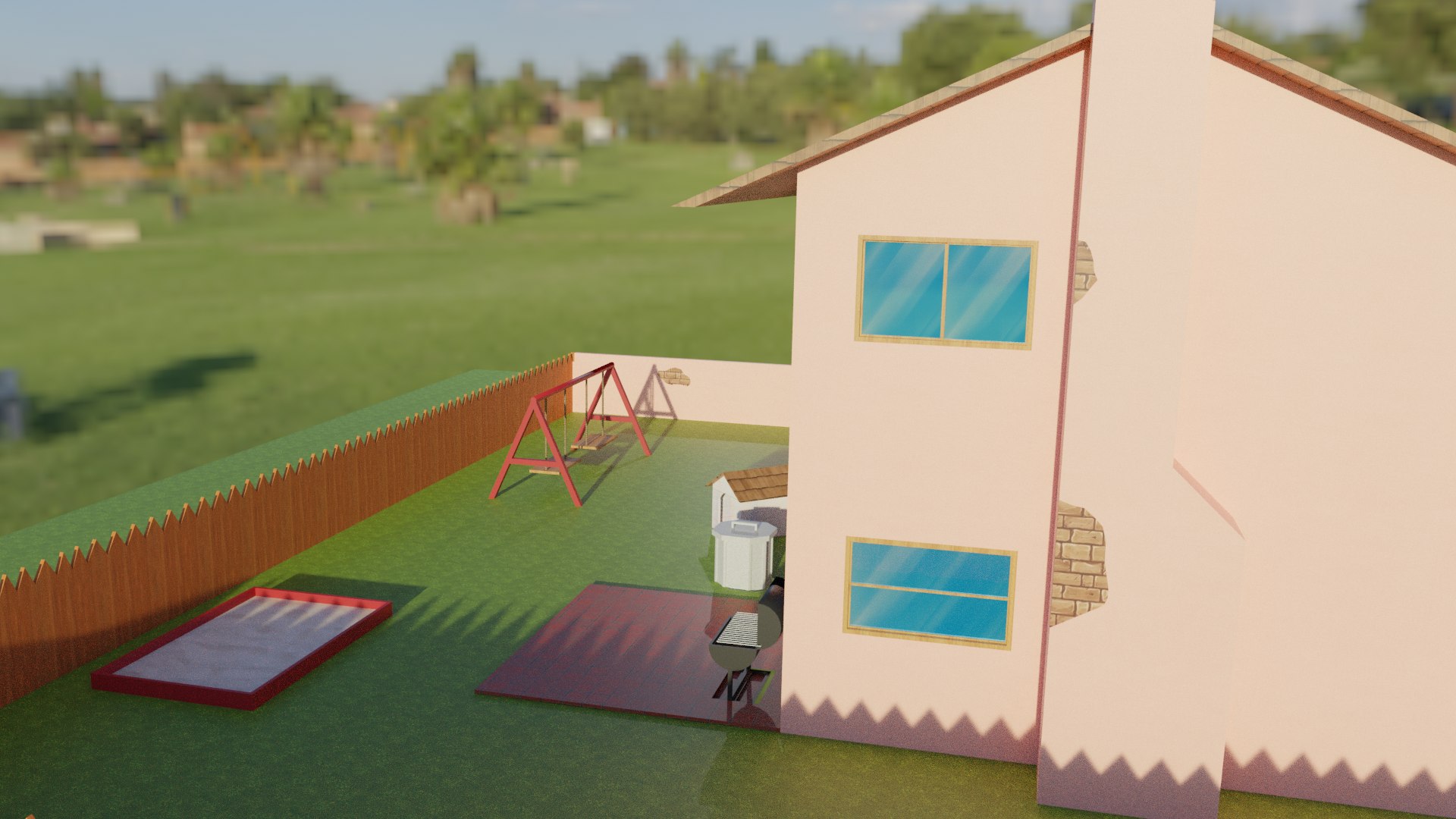 Simpsons House 3D Model - TurboSquid 1721445