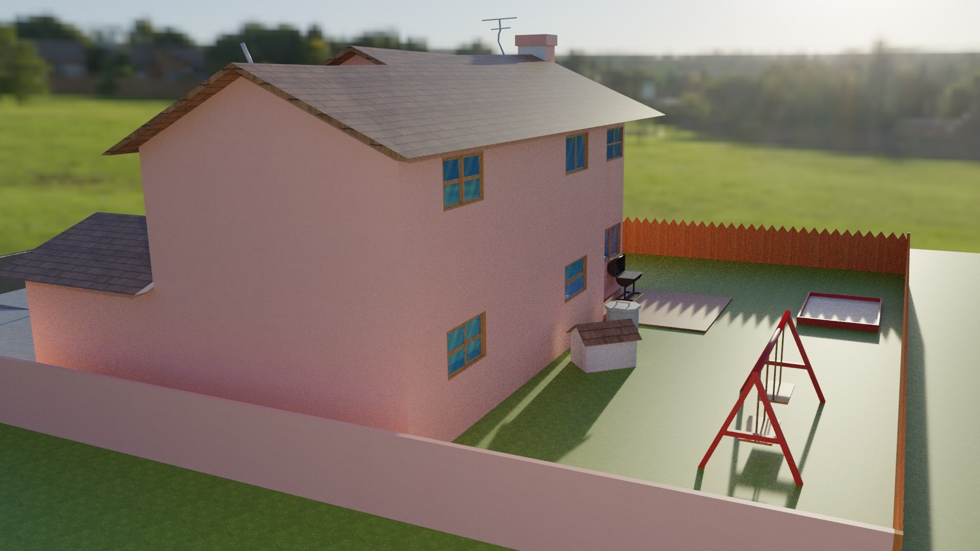 Simpsons House 3D Model - TurboSquid 1721445