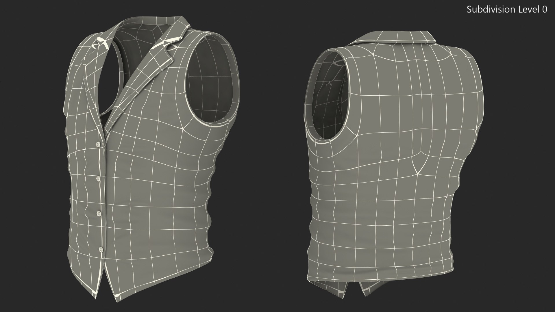 Men vest 3D model - TurboSquid 1631534