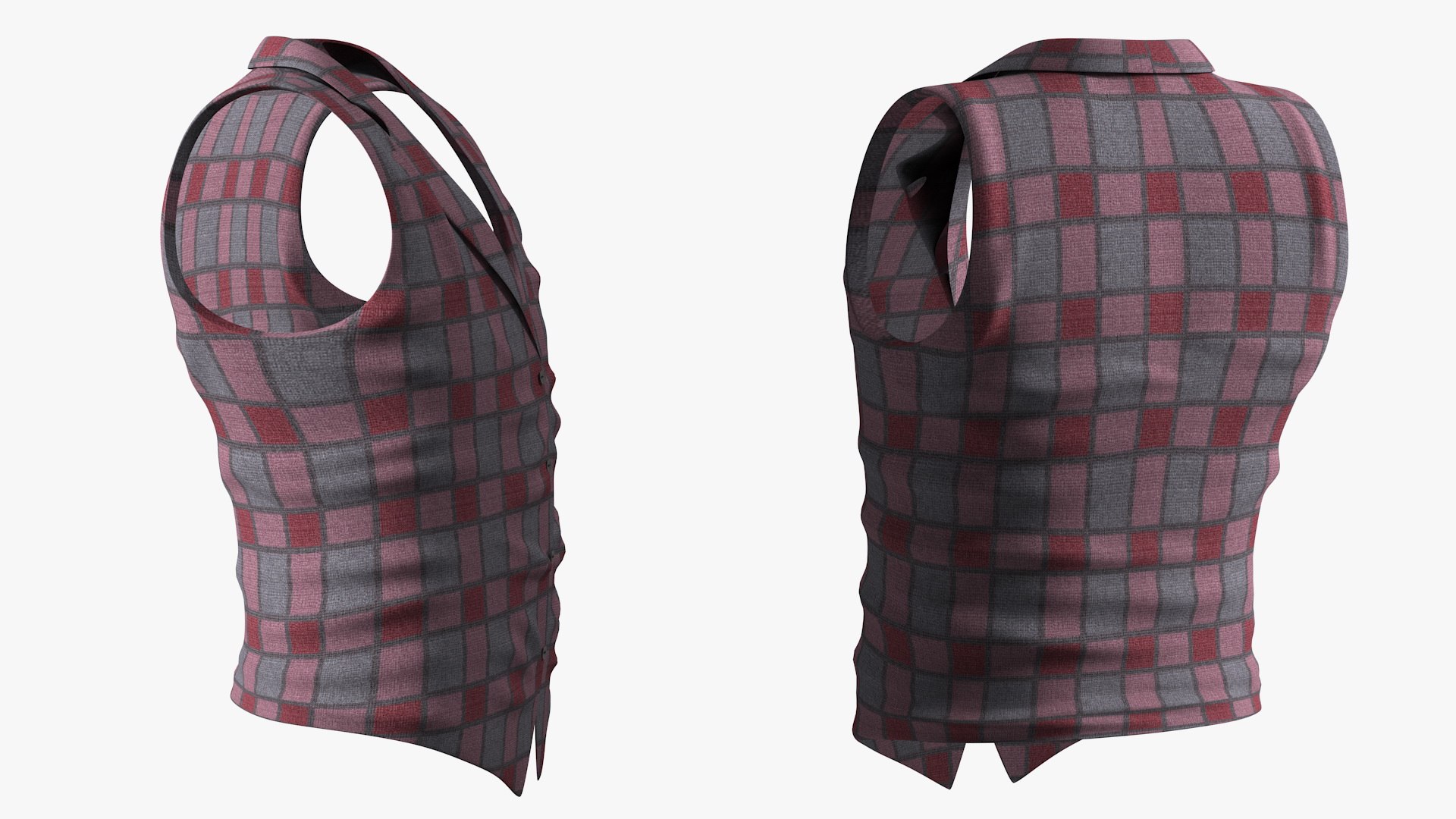 Men vest 3D model - TurboSquid 1631534