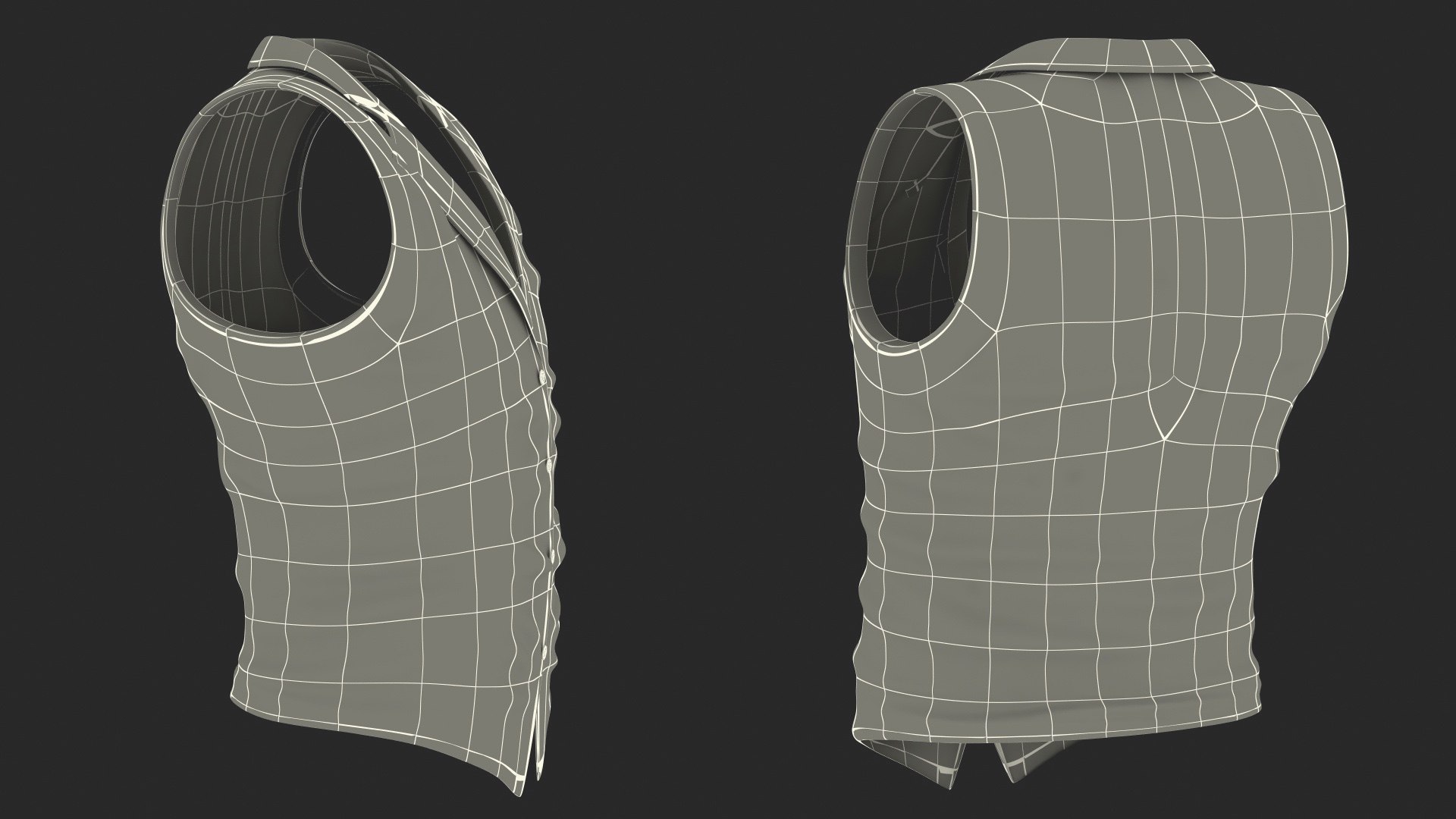 Men vest 3D model - TurboSquid 1631534