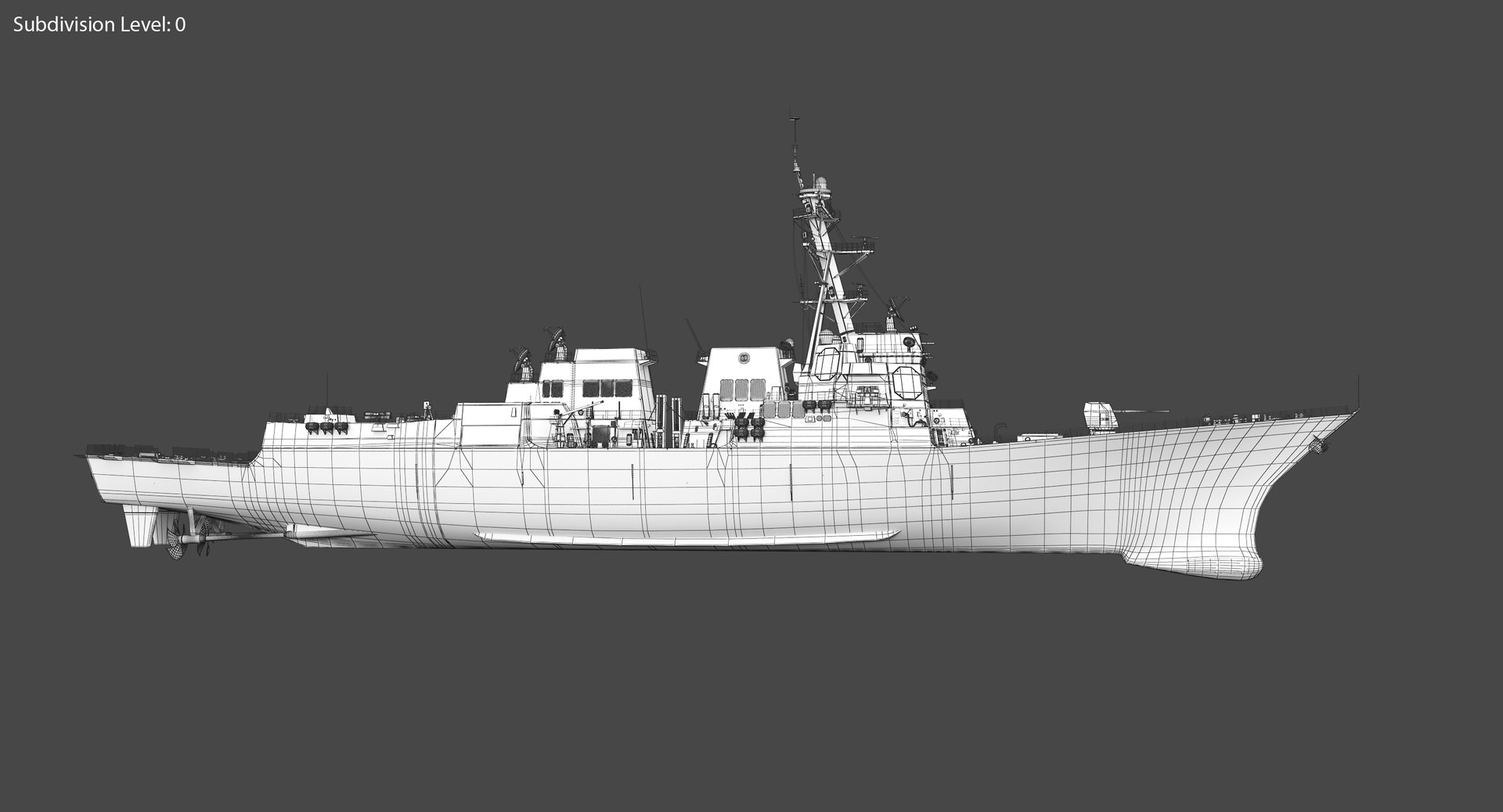 3d Uss Bainbridge Ddg 96 Model