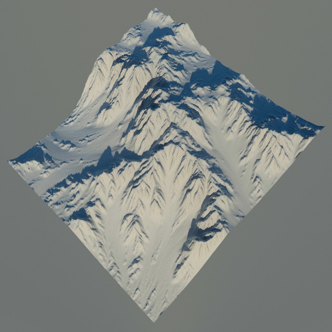 mountain terrain 3d max