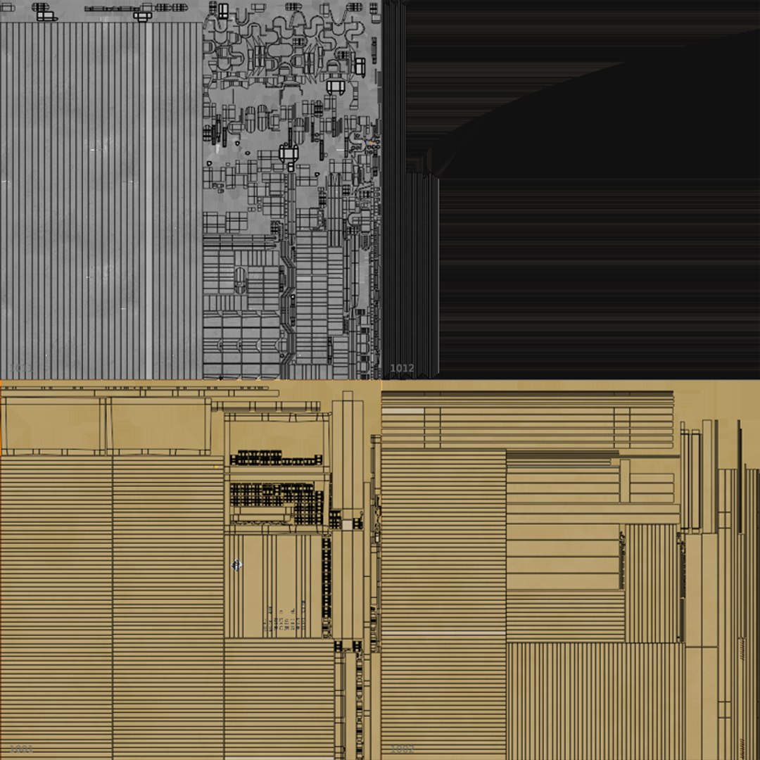 Container Yellow New Soft-Damaged Rusty Clean-Logo 3D model ...