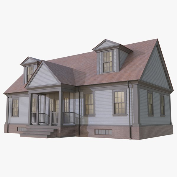Colonial House 3D Models for Download | TurboSquid