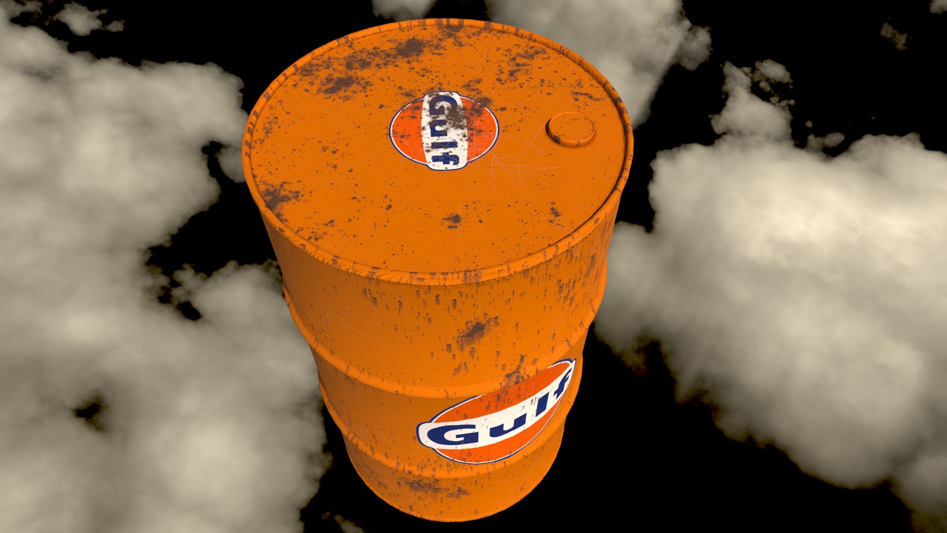 Barrel Gulf Oil Model - TurboSquid 1487724