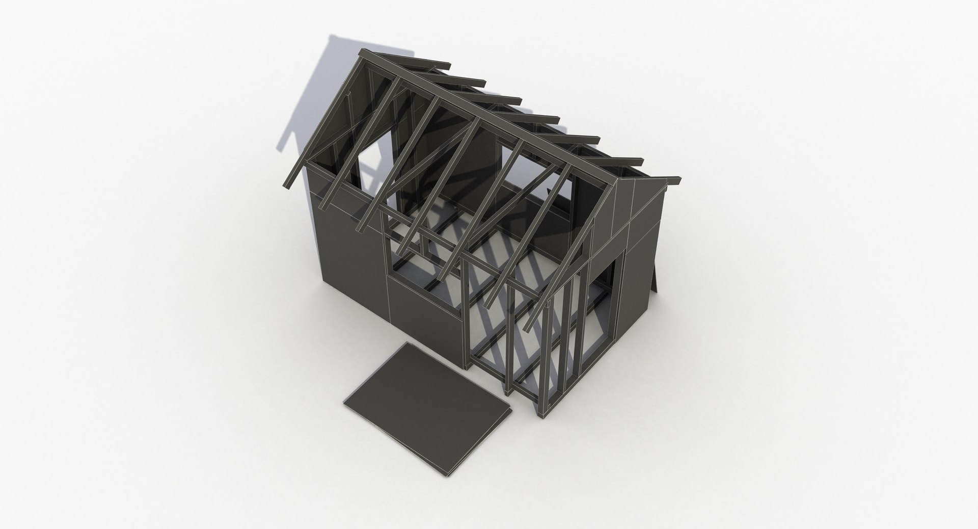 Frame House 3 3D Model - TurboSquid 2174172
