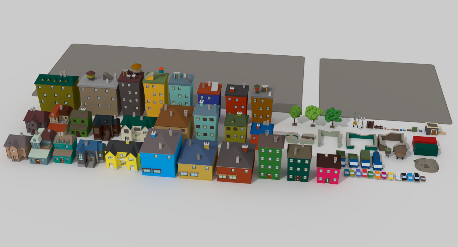 Street Pack Model - TurboSquid 1650434