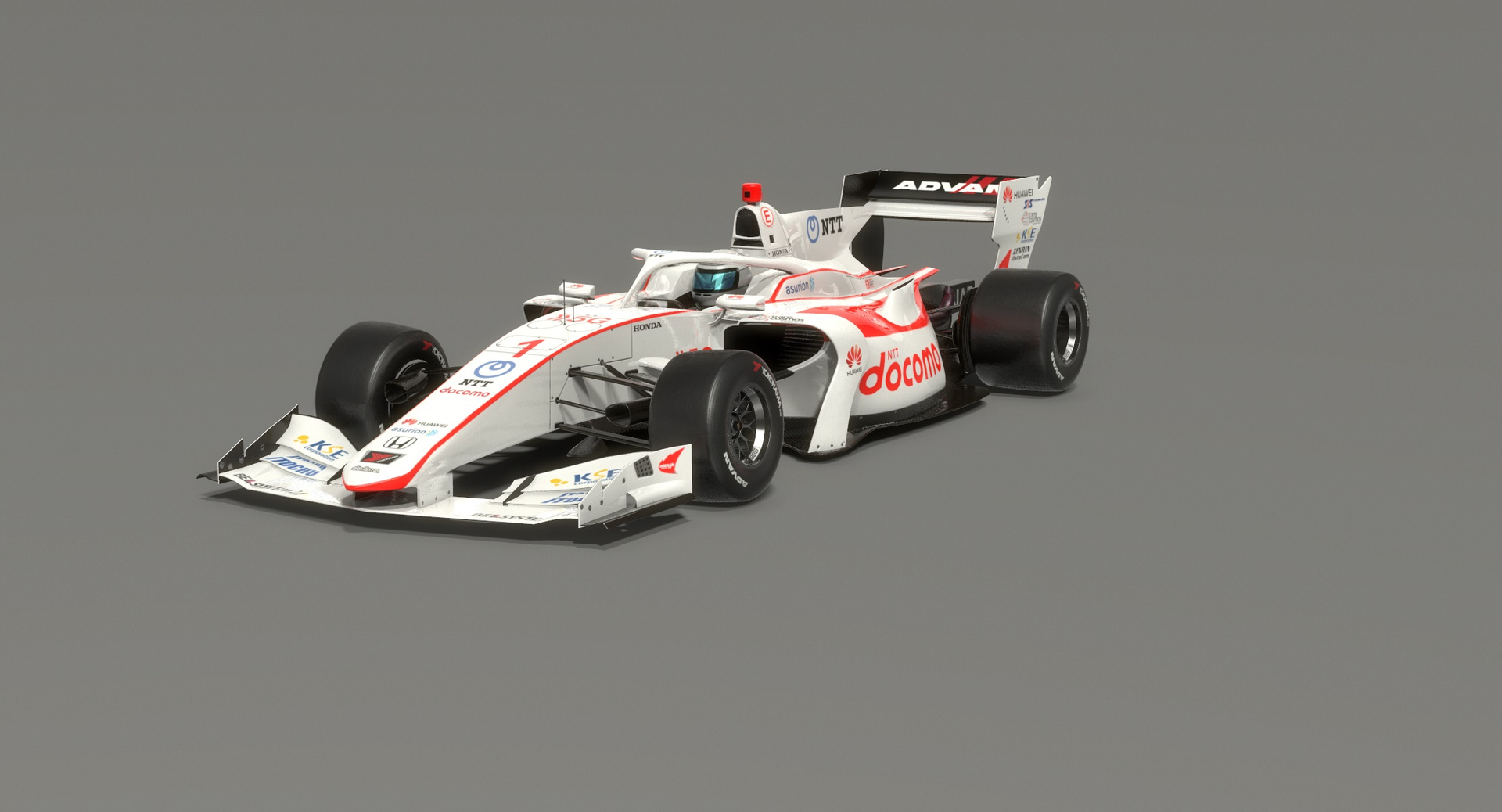 modelo 3d DoCoMo Team Dandelion Racing # 1 Super Formula Season 2019 ...