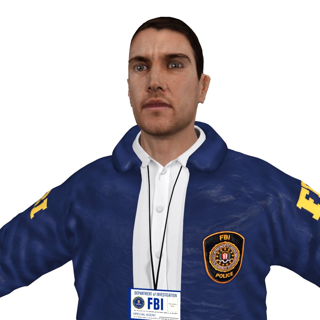 Fbi Agent Rigging 3d Model