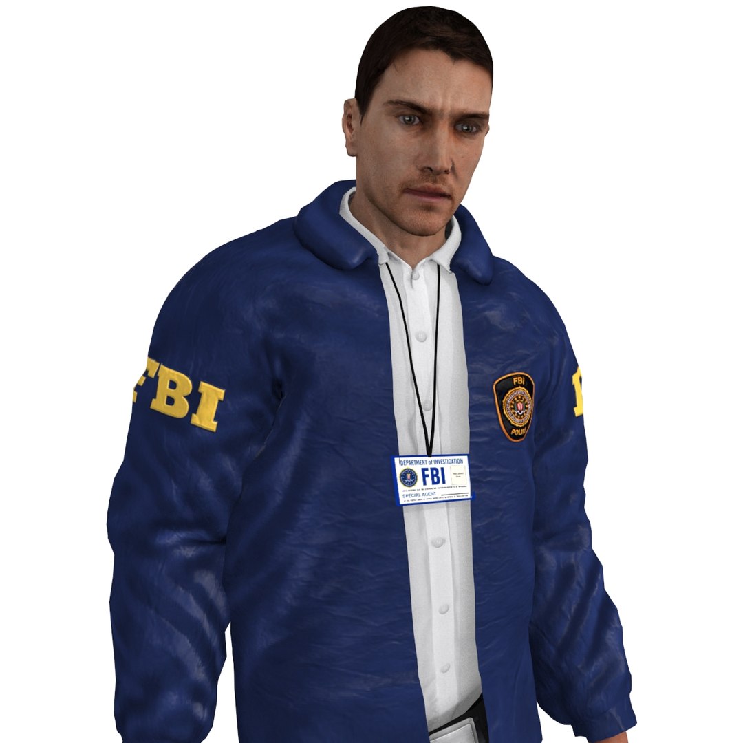 Fbi Agent Rigging 3d Model
