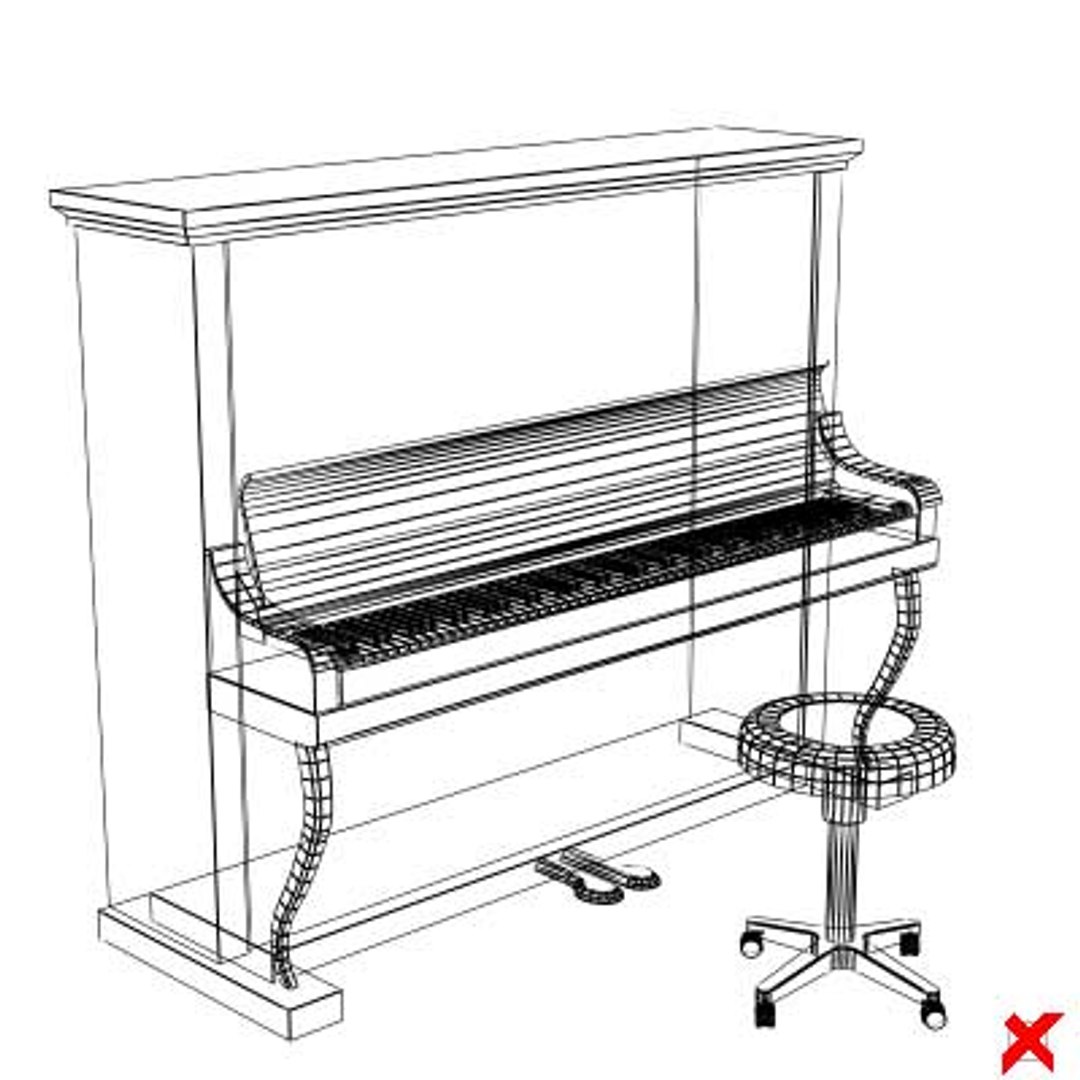 3d Model Piano