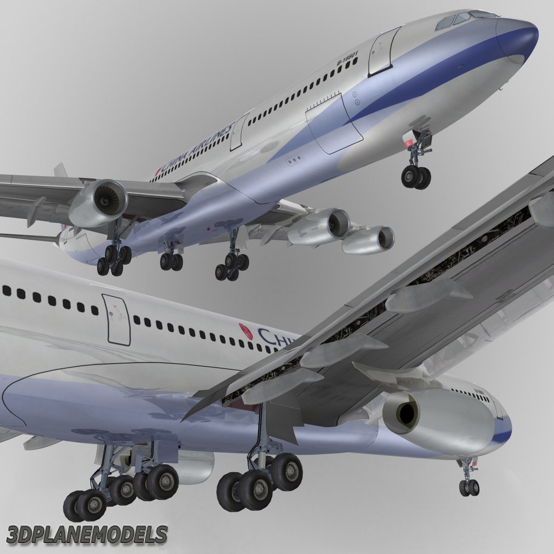 Airbus A340-300 3d Max
