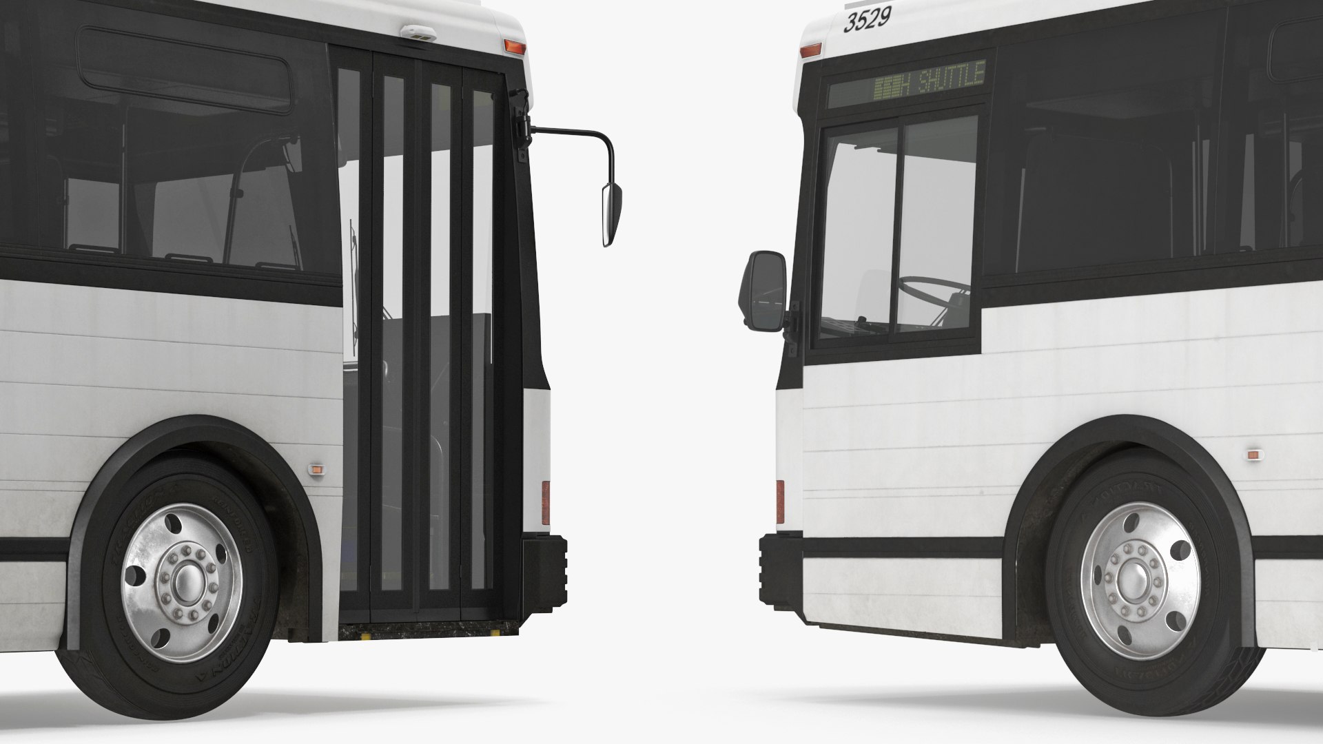 3d model flxible metro d bus