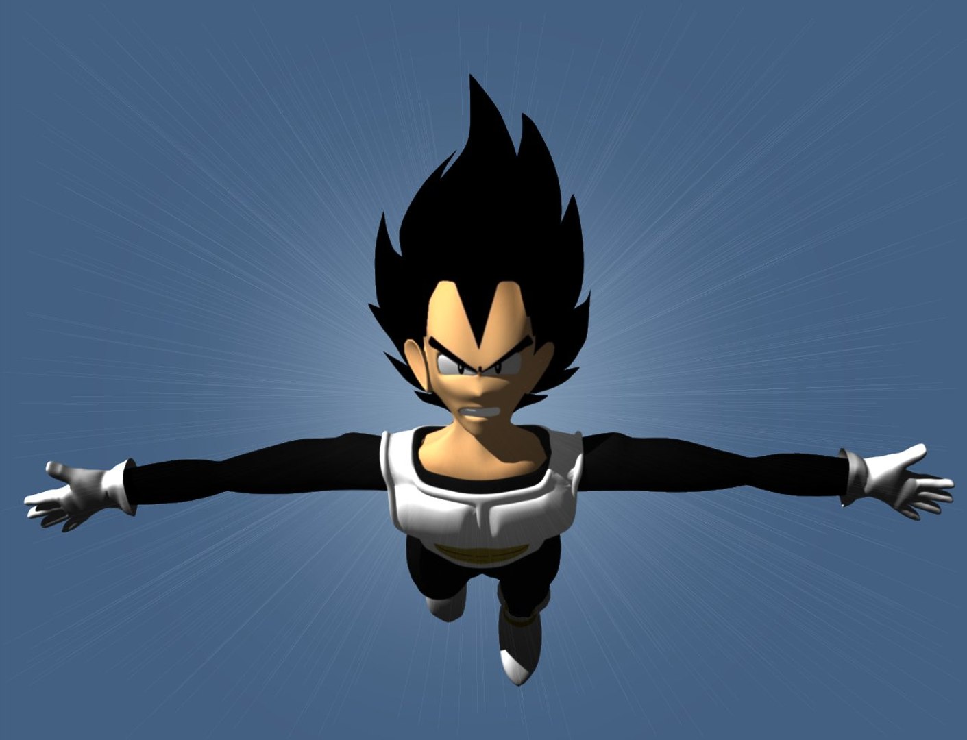 Free Lwo Model Vegeta Man