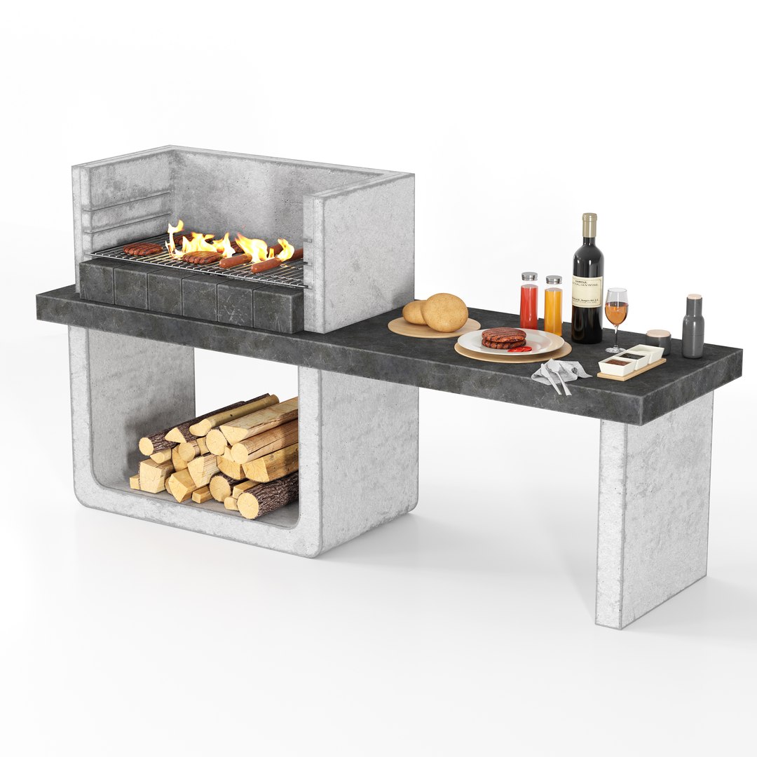 Barbecue 17 3D Model - TurboSquid 1960680