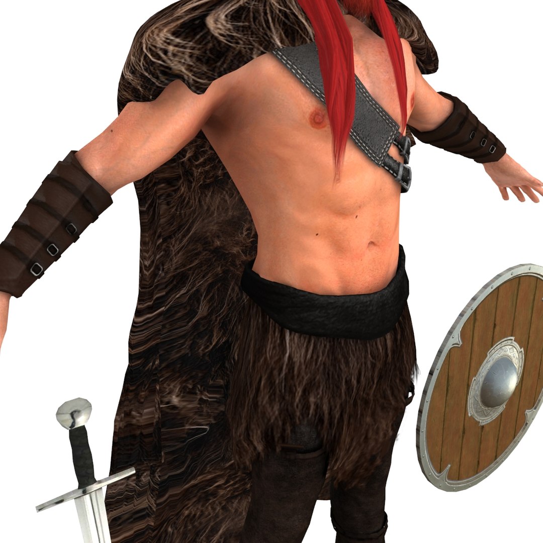Viking Erik Red Rigged Man Model - TurboSquid 1500660