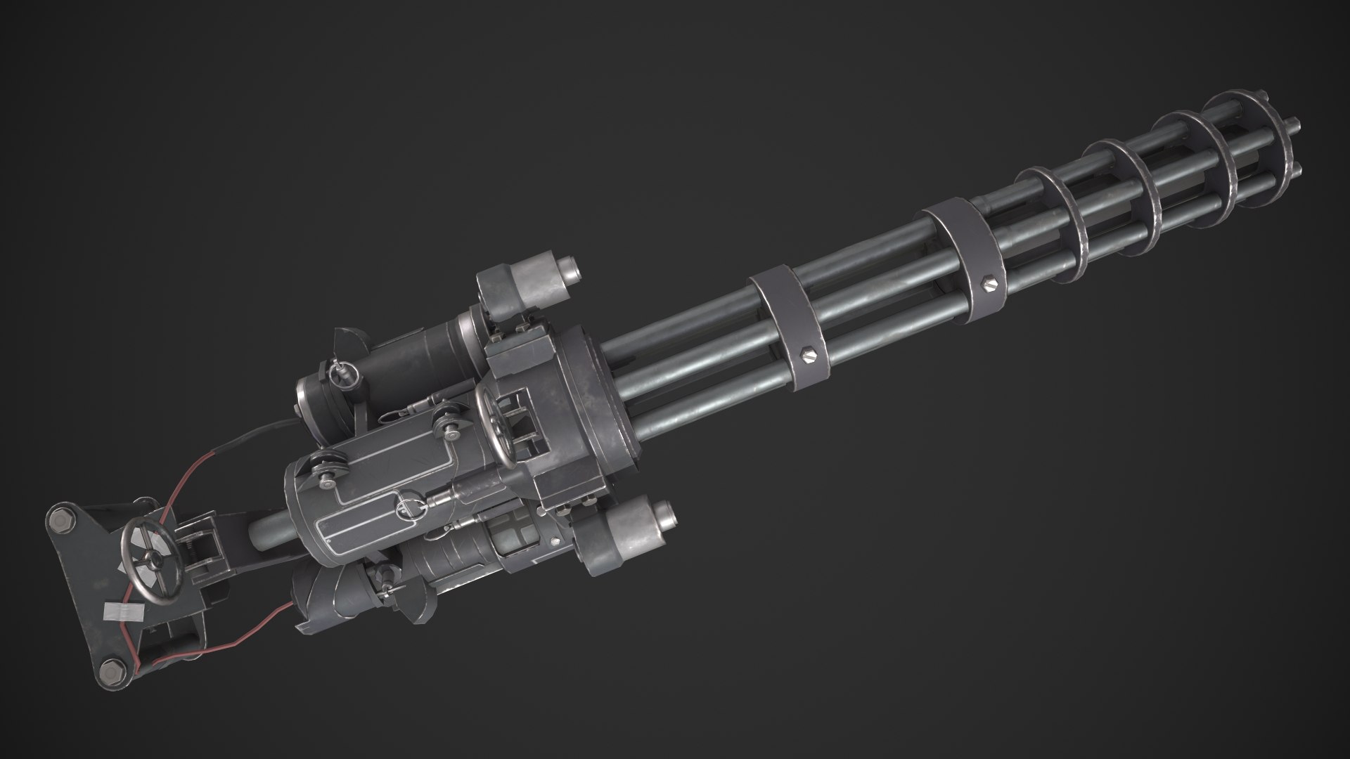 3D Model Gatling Gun - TurboSquid 1969299
