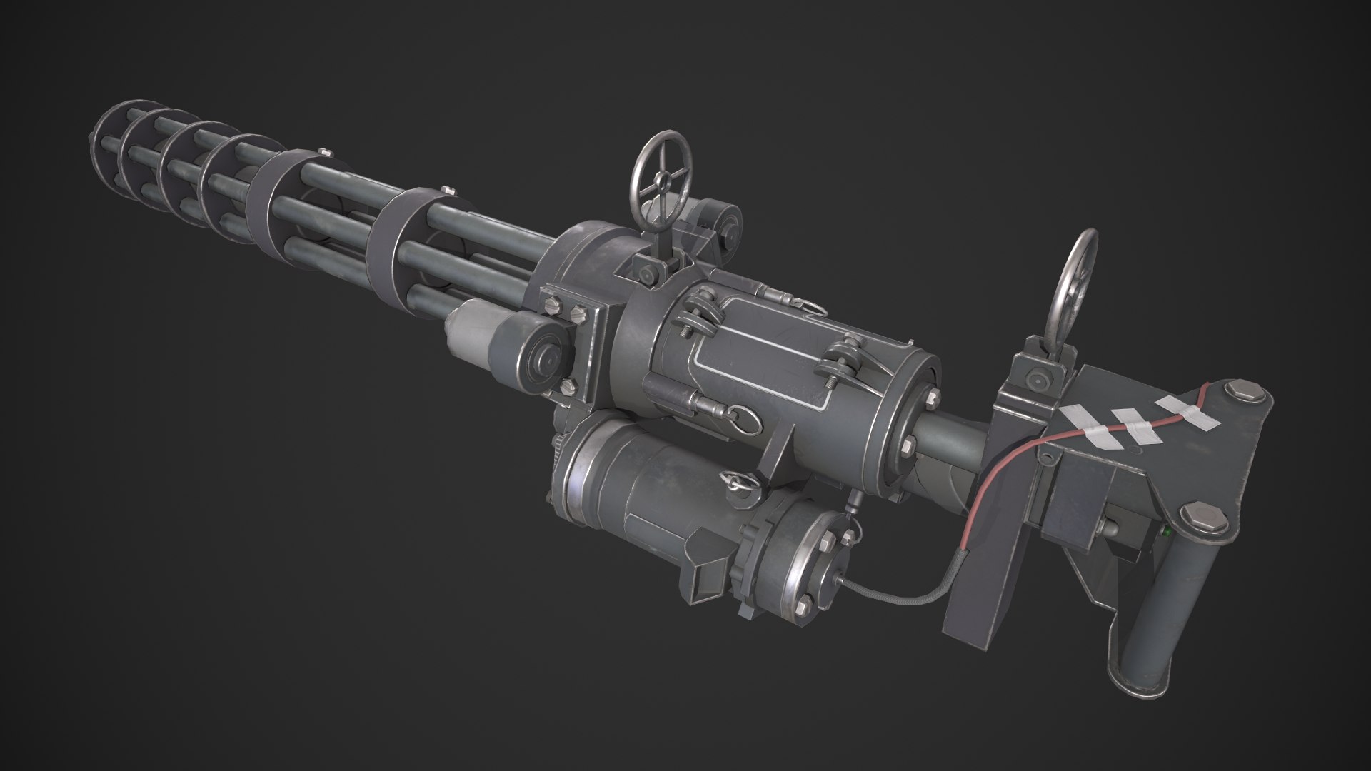 3D Model Gatling Gun - TurboSquid 1969299