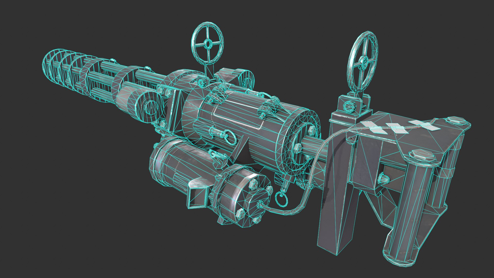 3D Model Gatling Gun - TurboSquid 1969299