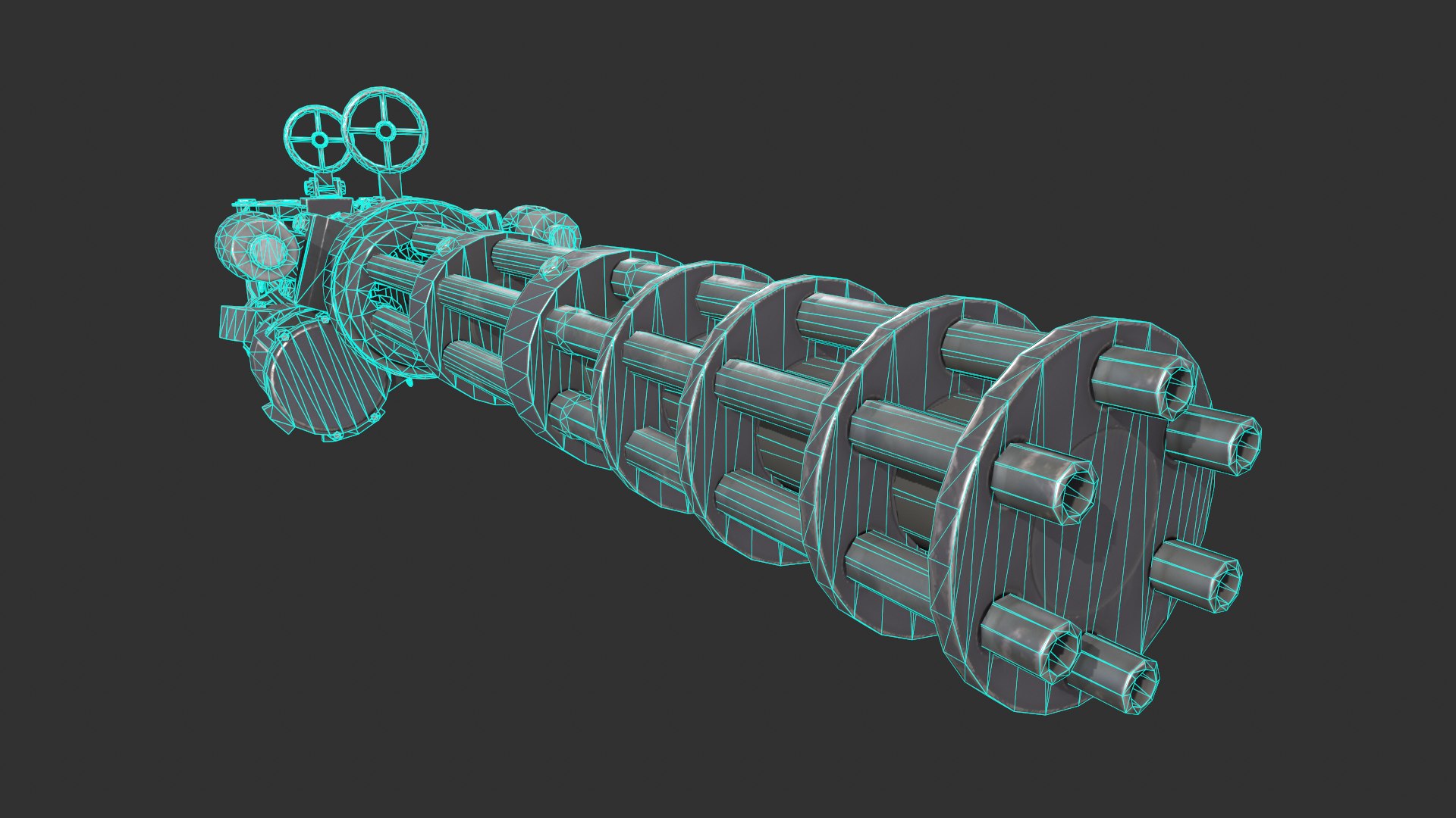 3D Model Gatling Gun - TurboSquid 1969299