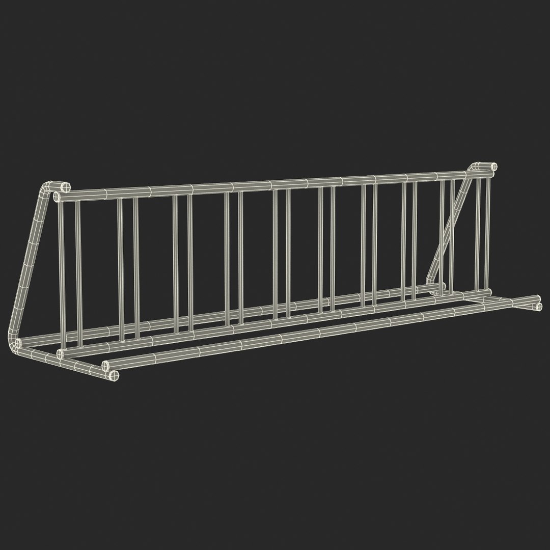 bike rack 3d model